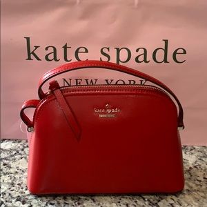 kate spade | Bags | Nwt Authentic Kate Spade Red Leather Crossbody ...